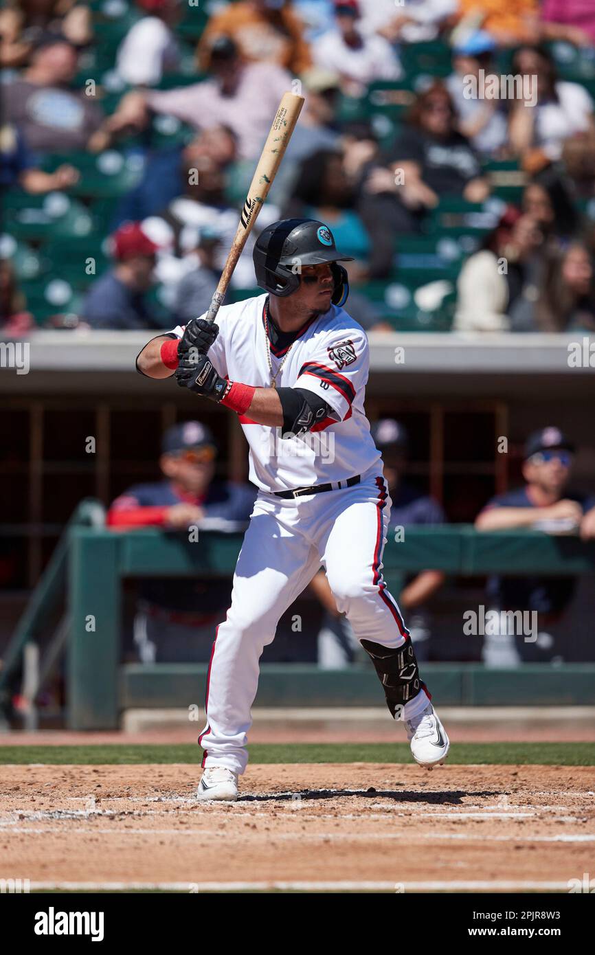 Carlos Perez 36 Of The Charlotte Knights At Bat Against The Memphis Redbirds At Truist Field carlos-perez-36-of-the-charlotte-knights-at-bat-against-the-memphis-redbirds-at-truist-field