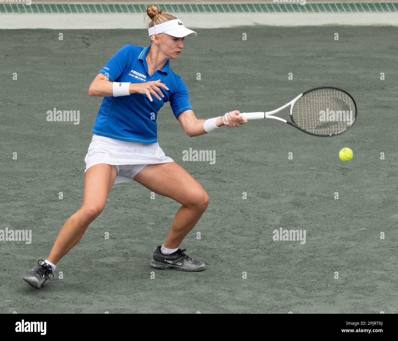 3. April 2023: Jil Teichmann (SUI) verliert gegen Linda Fruhvirtova ...