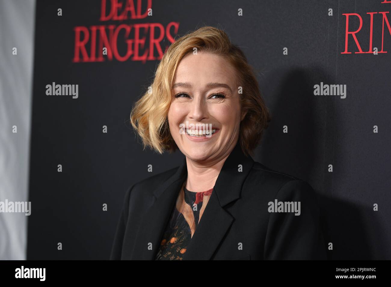 Jennifer Ehle nimmt am 03. April 2023 auf der Metrograph in New York ...