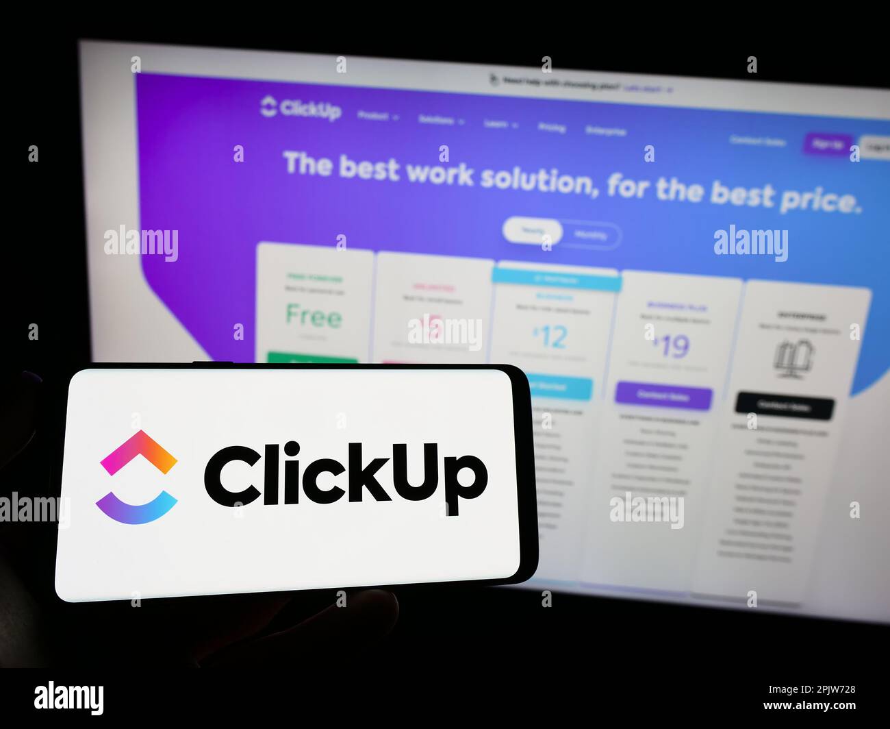 Clickup app -Fotos und -Bildmaterial in hoher Auflösung – Alamy