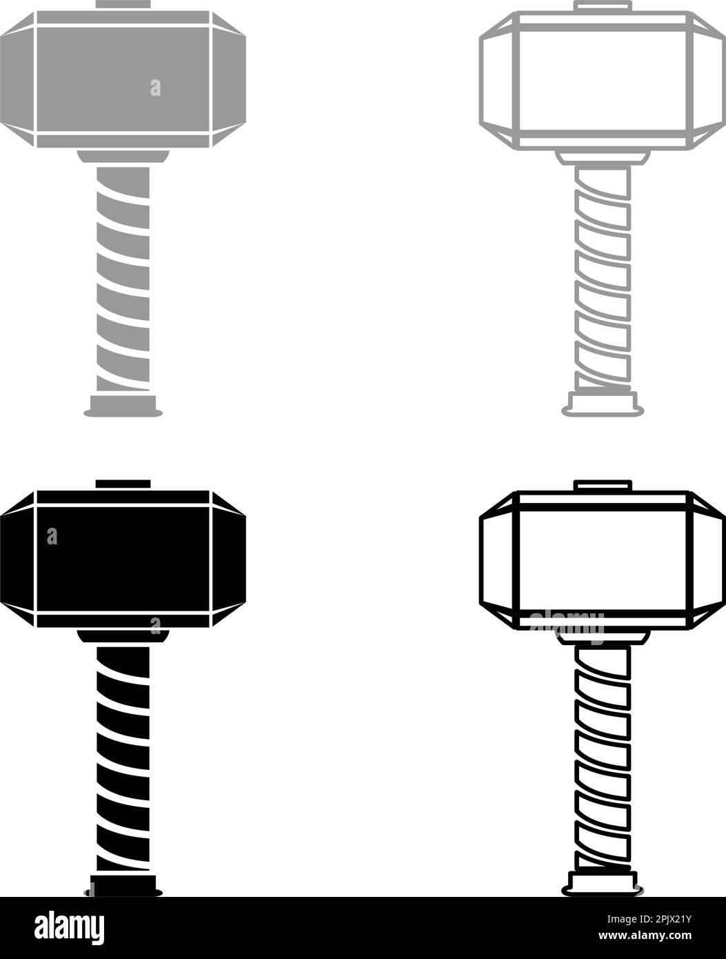 Mjölnir illustration Stock-Vektorgrafiken kaufen - Alamy