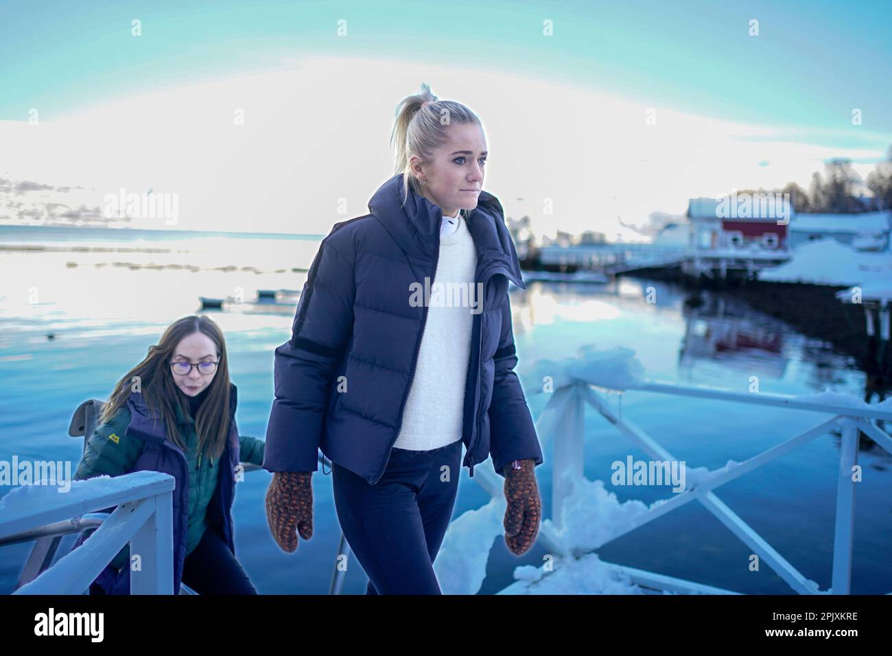 Lyngen 20230402.Justizministerin und Notfallvorsorge Emilie eng Mehl ...