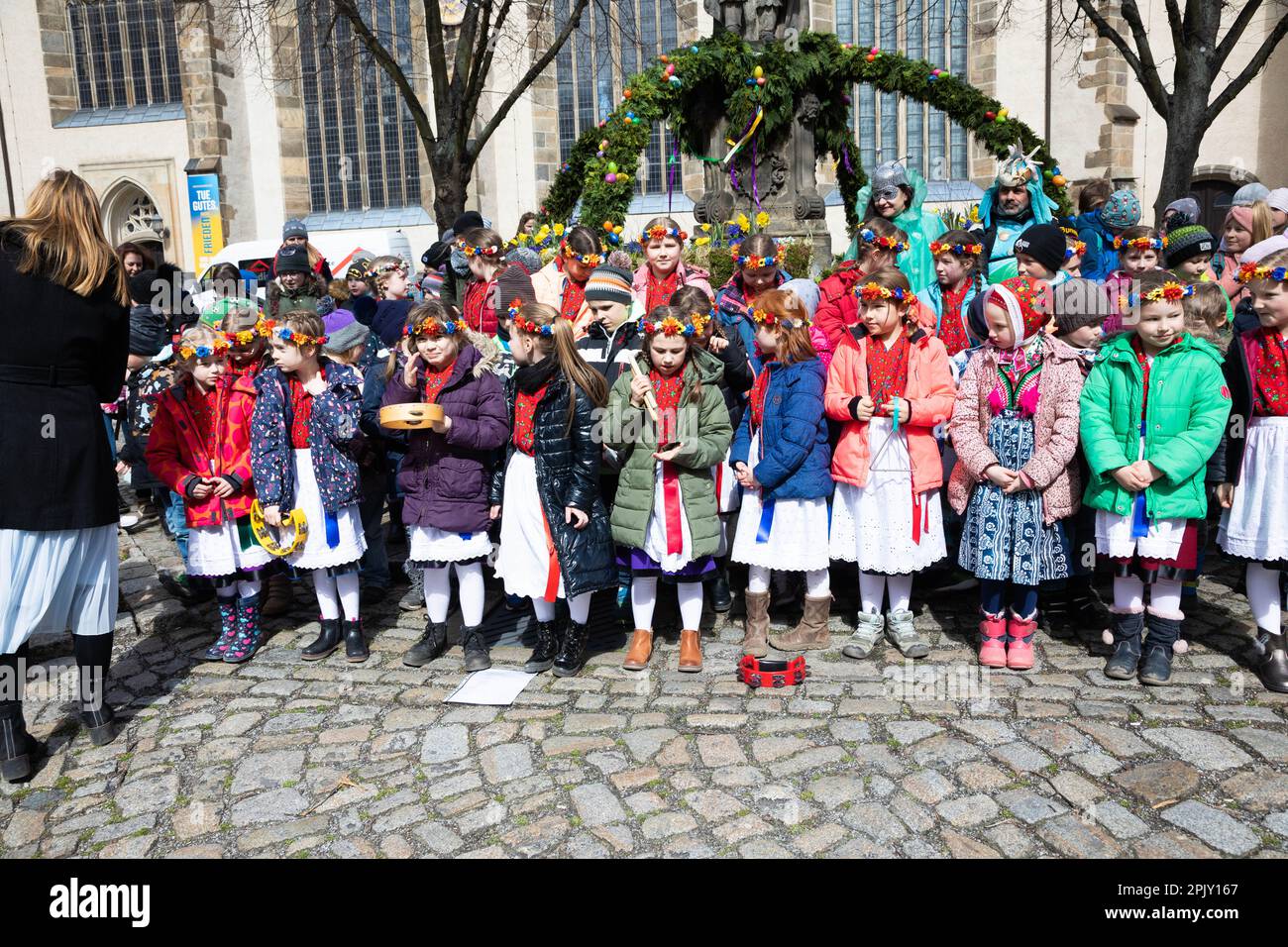 Beginn der Osterbräuche in der Oster-Hauptstadt Bautzen mit der ...