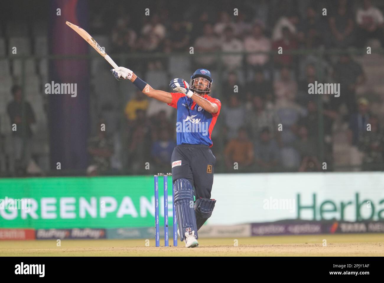 Delhi Capitals' Axar Patel bats during the Indian Premier League (IPL ...