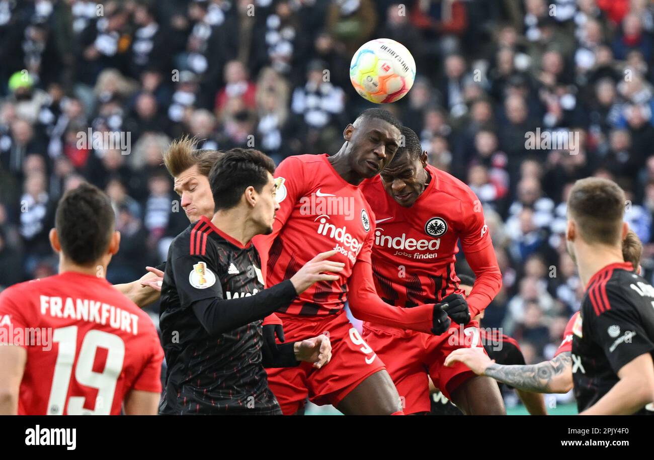 04. April 2023, Hessen, Frankfurt/Main: Fußball: DFB Cup, Eintracht Frankfurt - 1. FC Union ...