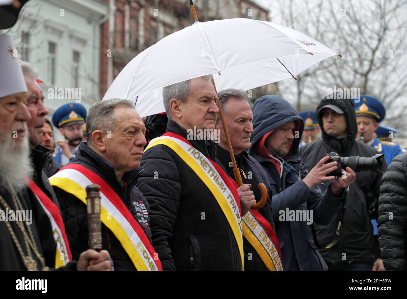 ODESA, UKRAINE - 4. APRIL 2023 - ehrenwerte Bürger von Odesa nehmen an ...