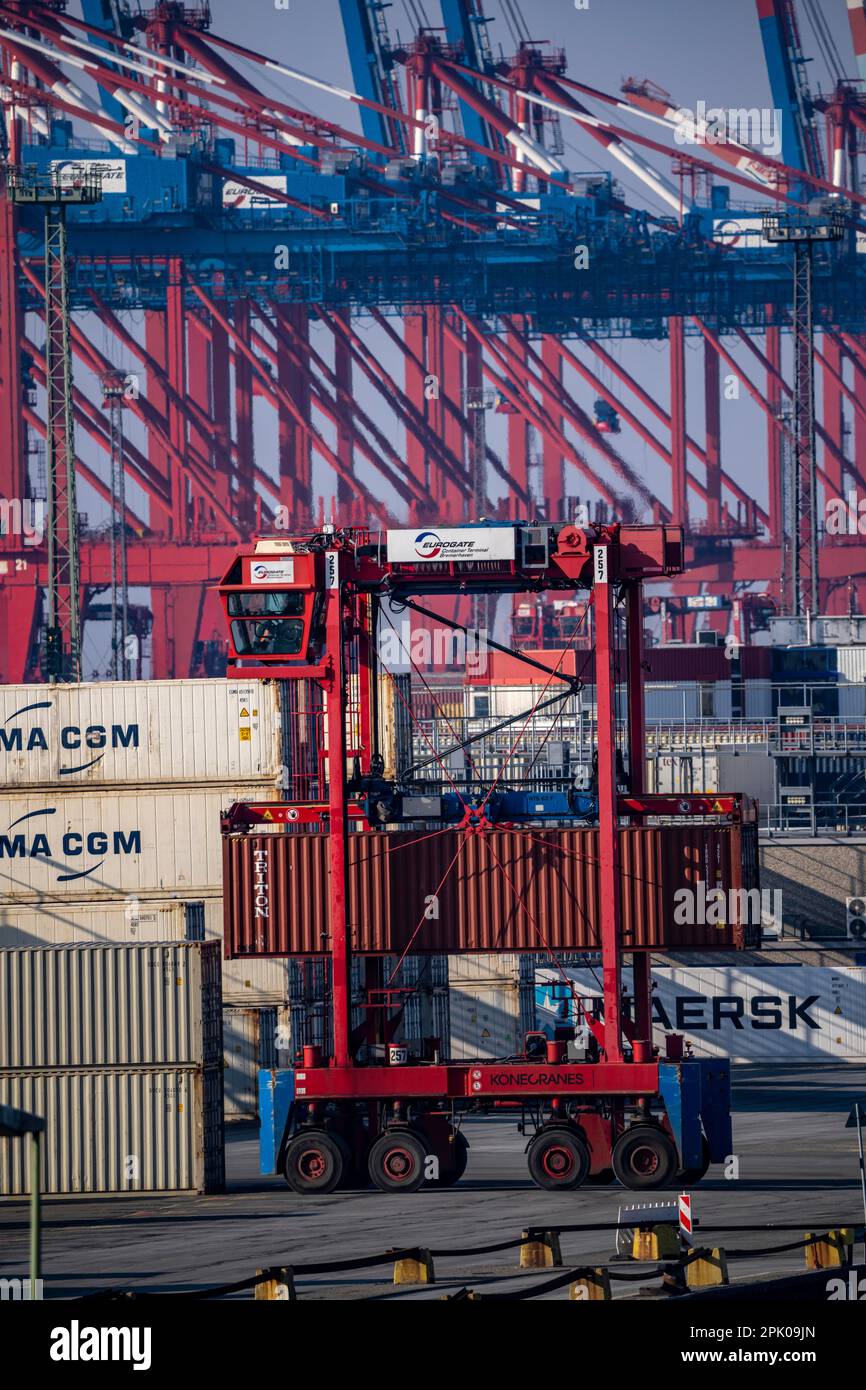 Containerterminal im Seehafen Bremerhaven, Eurogate Container Terminal ...