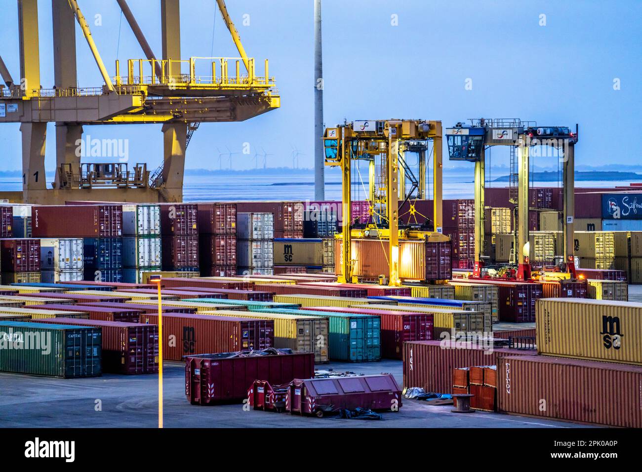 Containerterminal im Seehafen Bremerhaven, Eurogate Container Terminal ...