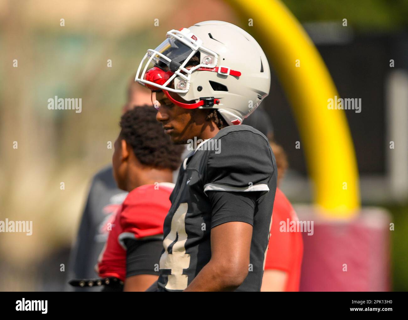 Bowling Green, KY. 04/04/2023, Quarterback Willie Taggart Jr. (14) der ...