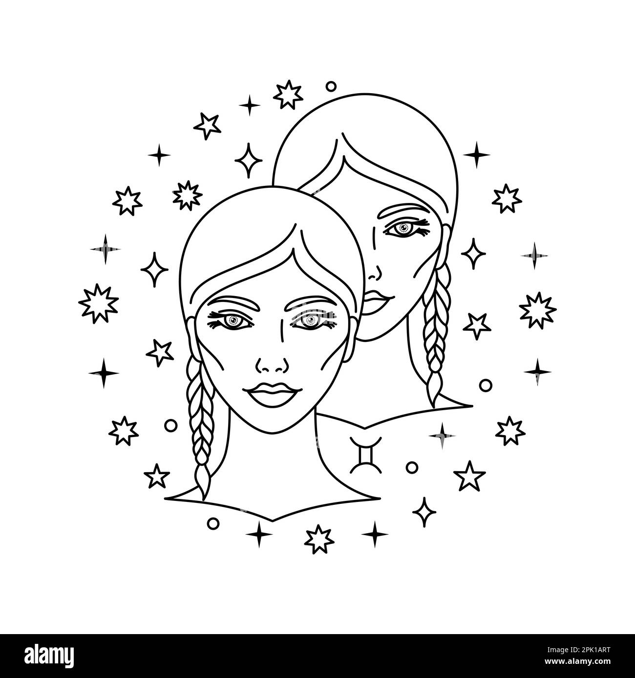 Zwillinge sternzeichen zeichnen -Fotos und -Bildmaterial in hoher Auflösung – Alamy