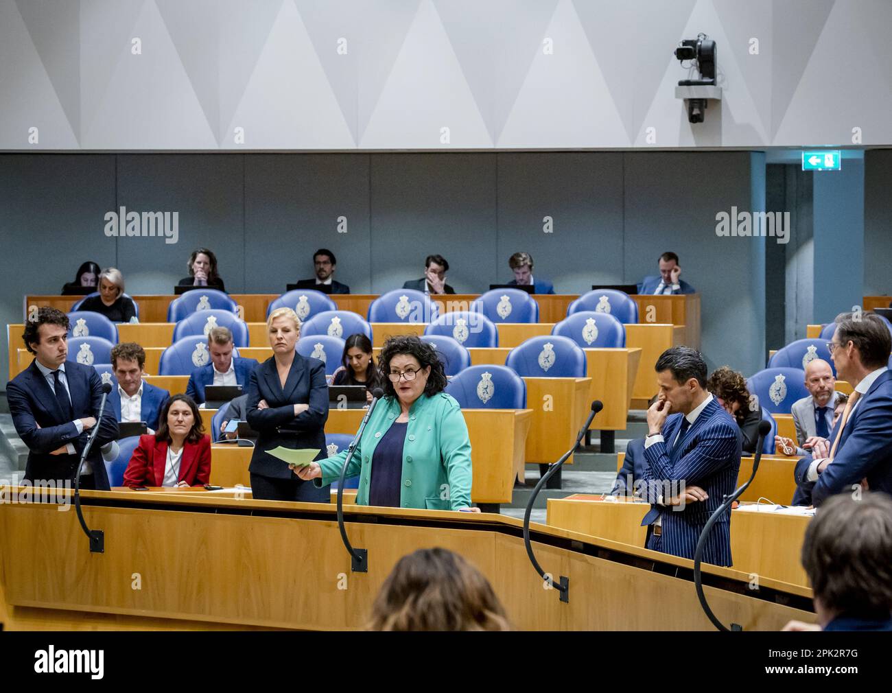 DEN HAAG - Jesse Klaver (GroenLinks), Attje Kuiken (PvdA), Caroline van ...