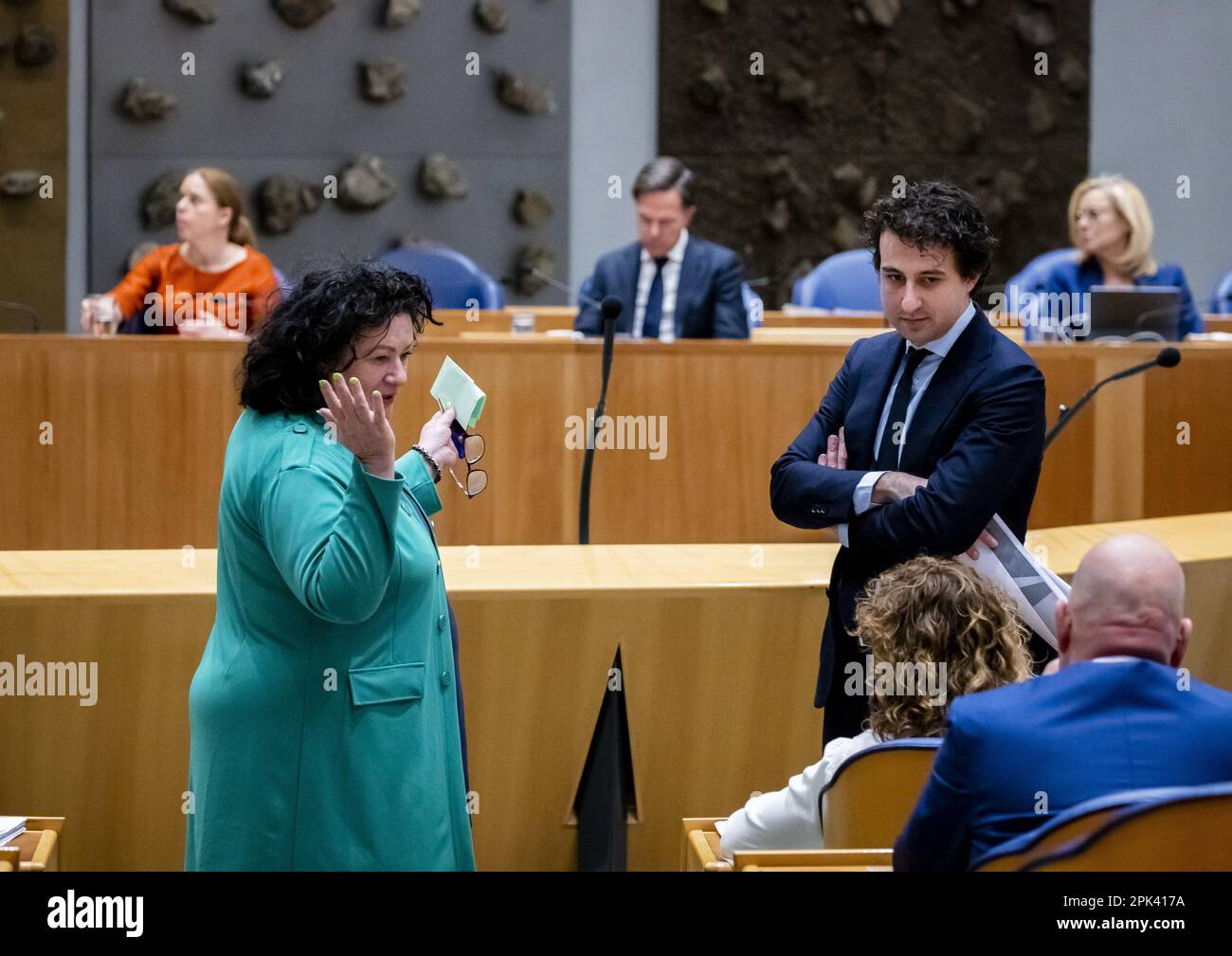 DEN HAAG - Caroline van der Plas (BBB) und Jesse Klaver (GroenLinks ...