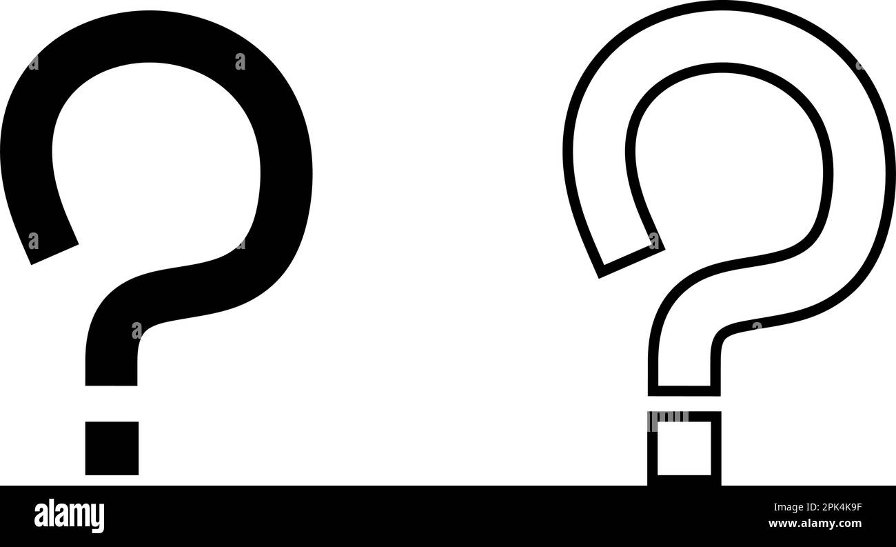 Vorlage Für Fragezeichen-Symbol-Vektor-Logo Stock-Vektorgrafik - Alamy