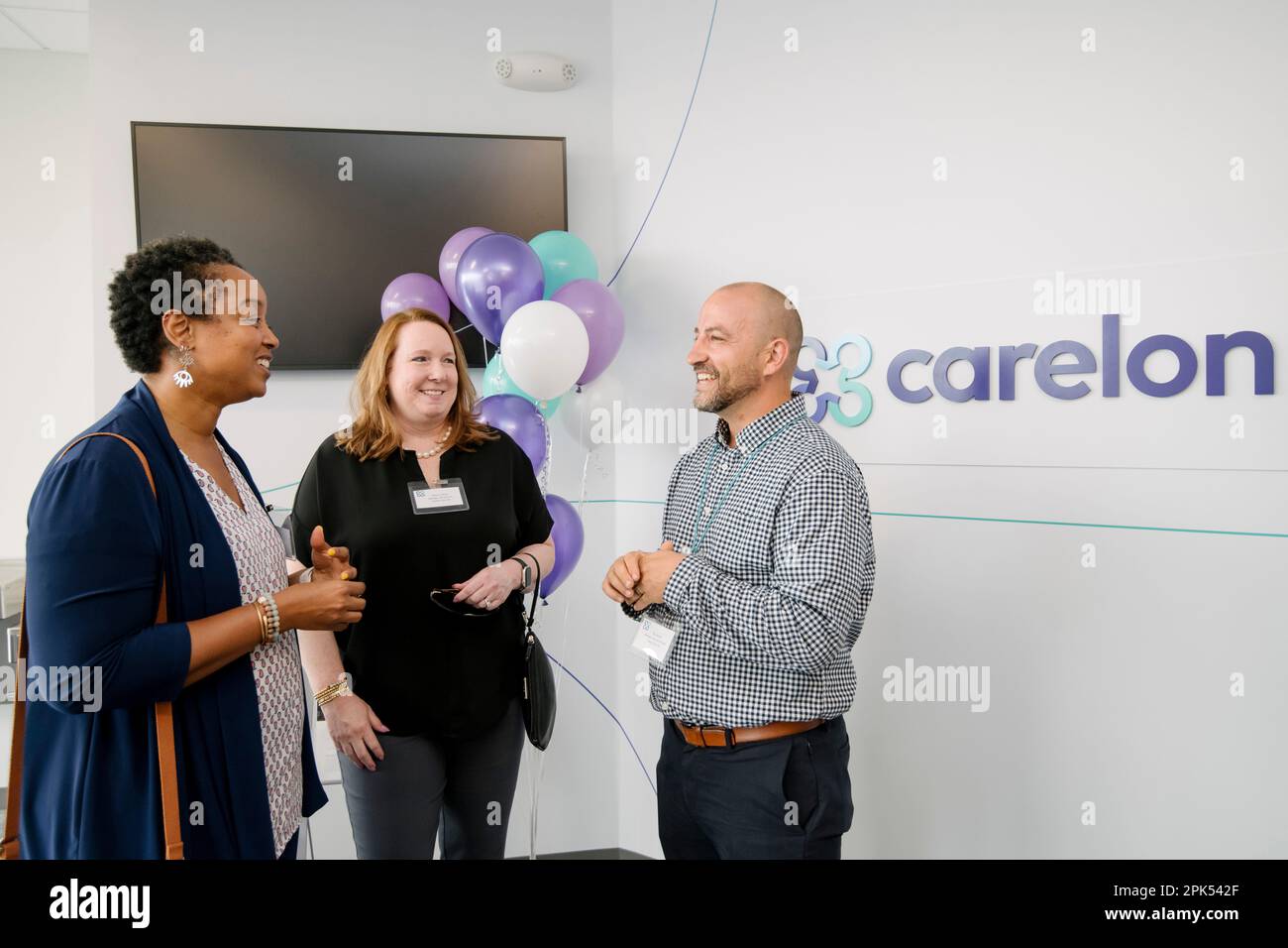 IMAGE DISTRIBUTED FOR CARELON CARE CENTER - Attendees celebrate the ...