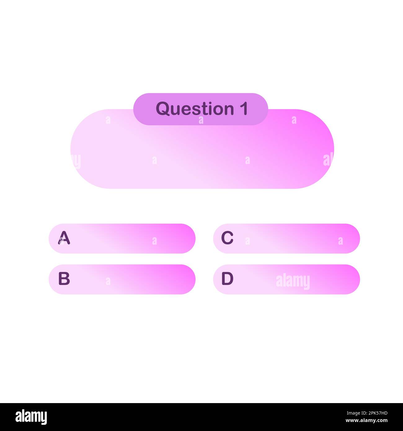 Multiple choice test school Stock-Vektorgrafiken kaufen - Alamy