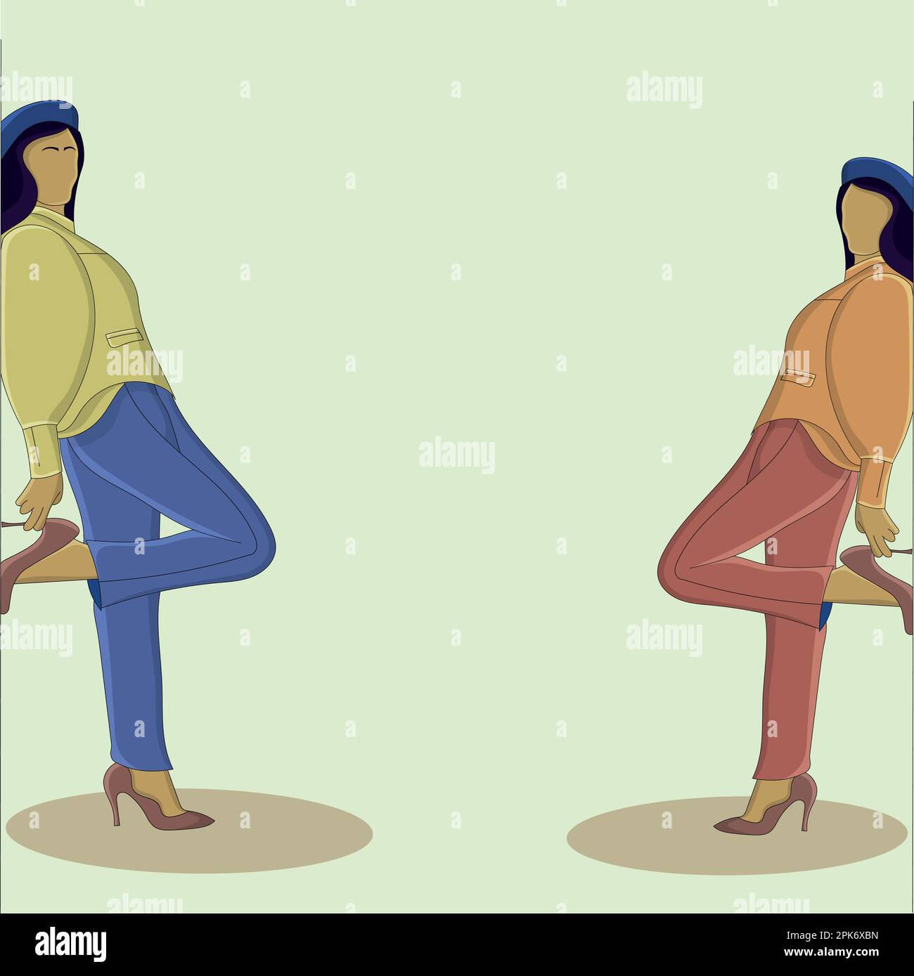 Frauen mit kopftuch Stock-Vektorgrafiken kaufen - Alamy