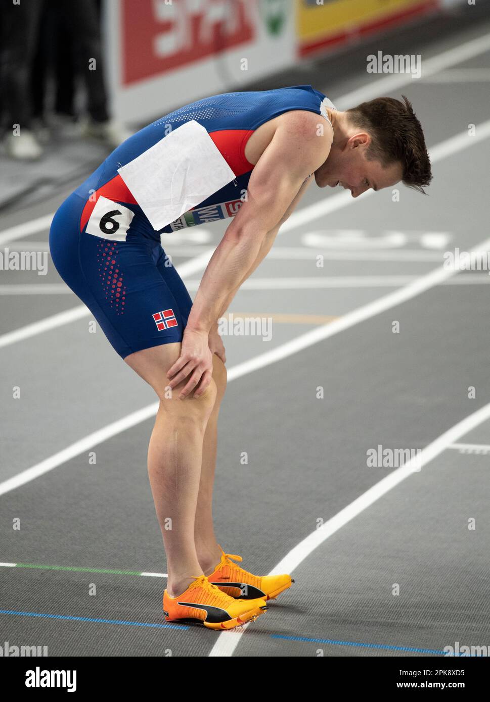 Karsten Warholm aus Norwegen nimmt an der Europameisterschaft für ...