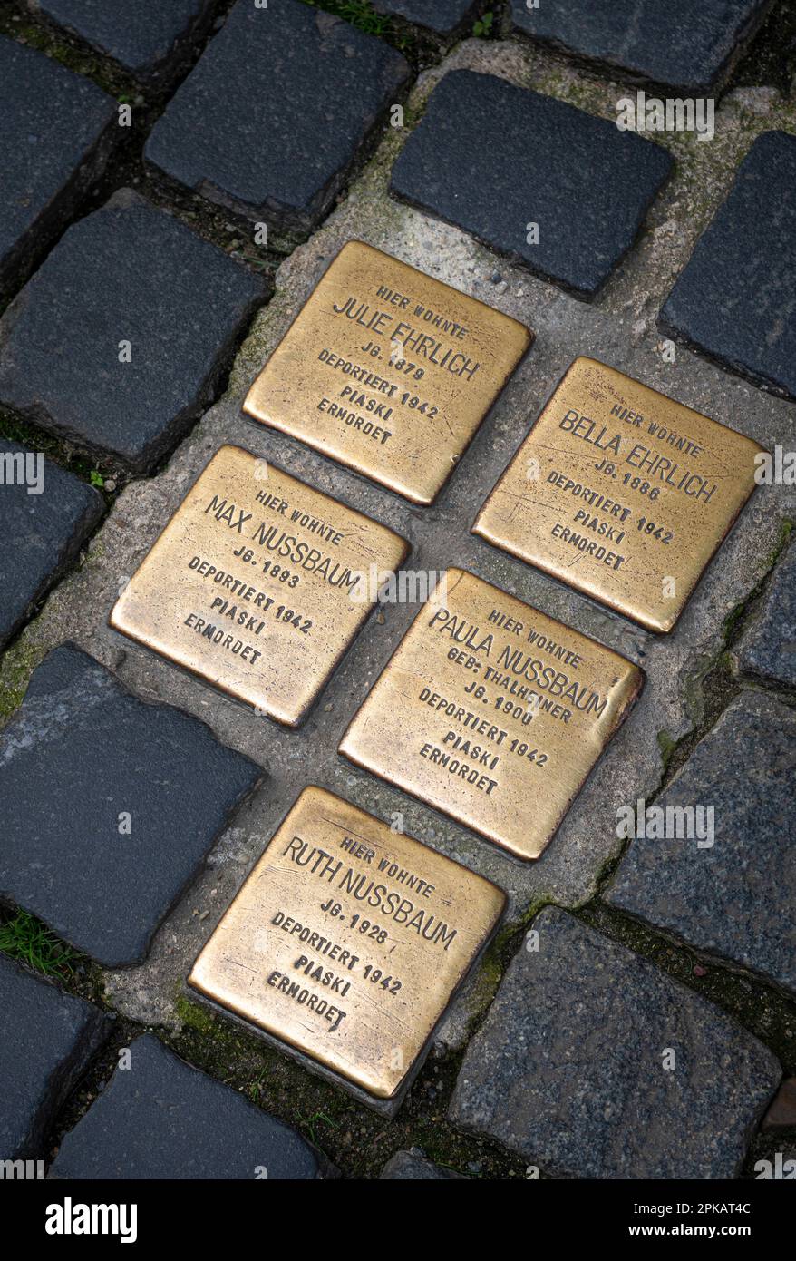 Stolpersteine erlangen -Fotos und -Bildmaterial in hoher Auflösung – Alamy