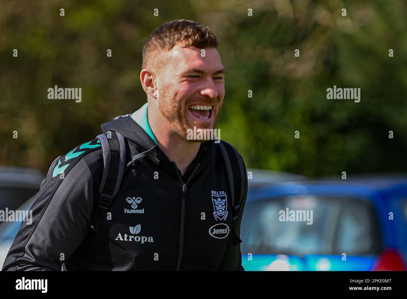 Scott Taylor #30 des Hull FC erscheint für das Spiel der Betfred Super ...