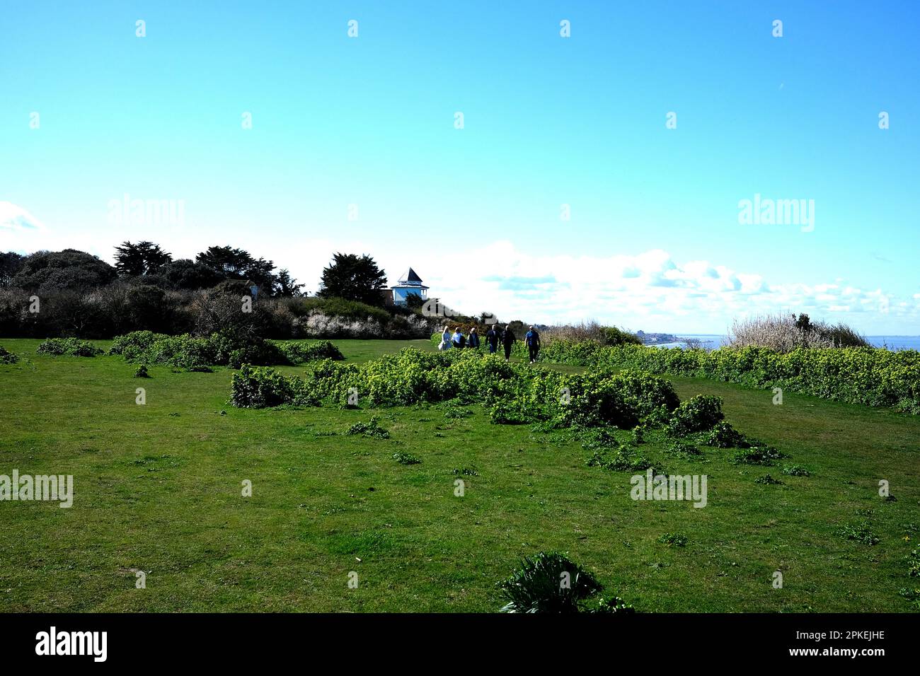 Wanderungen auf einem Küstenpfad von Bishopstone zur Reculver Bay, East ...
