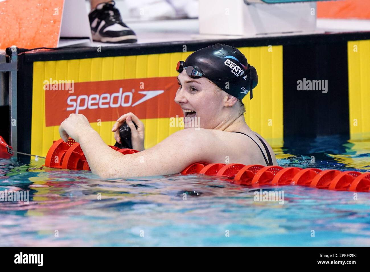 Freya Anderson von Bath PC feiert den Sieg im Freestyle-Finale der ...