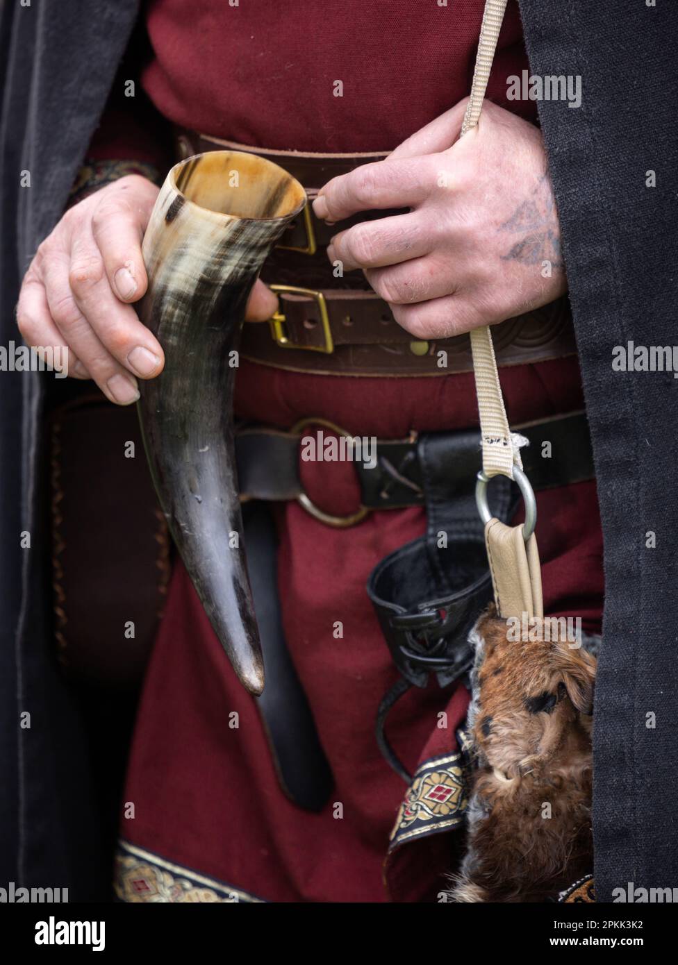 Kranichfeld, Deutschland. 08. April 2023. Besucher und Schauspieler ...
