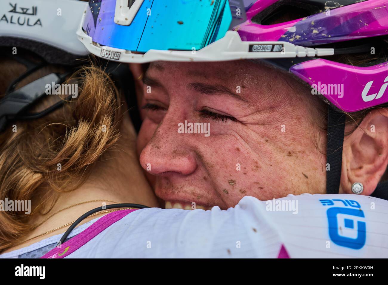 Paris Roubaix Femmes. Ausgabe 3. 8. April 2023 Gewinner Alison Jackson ...