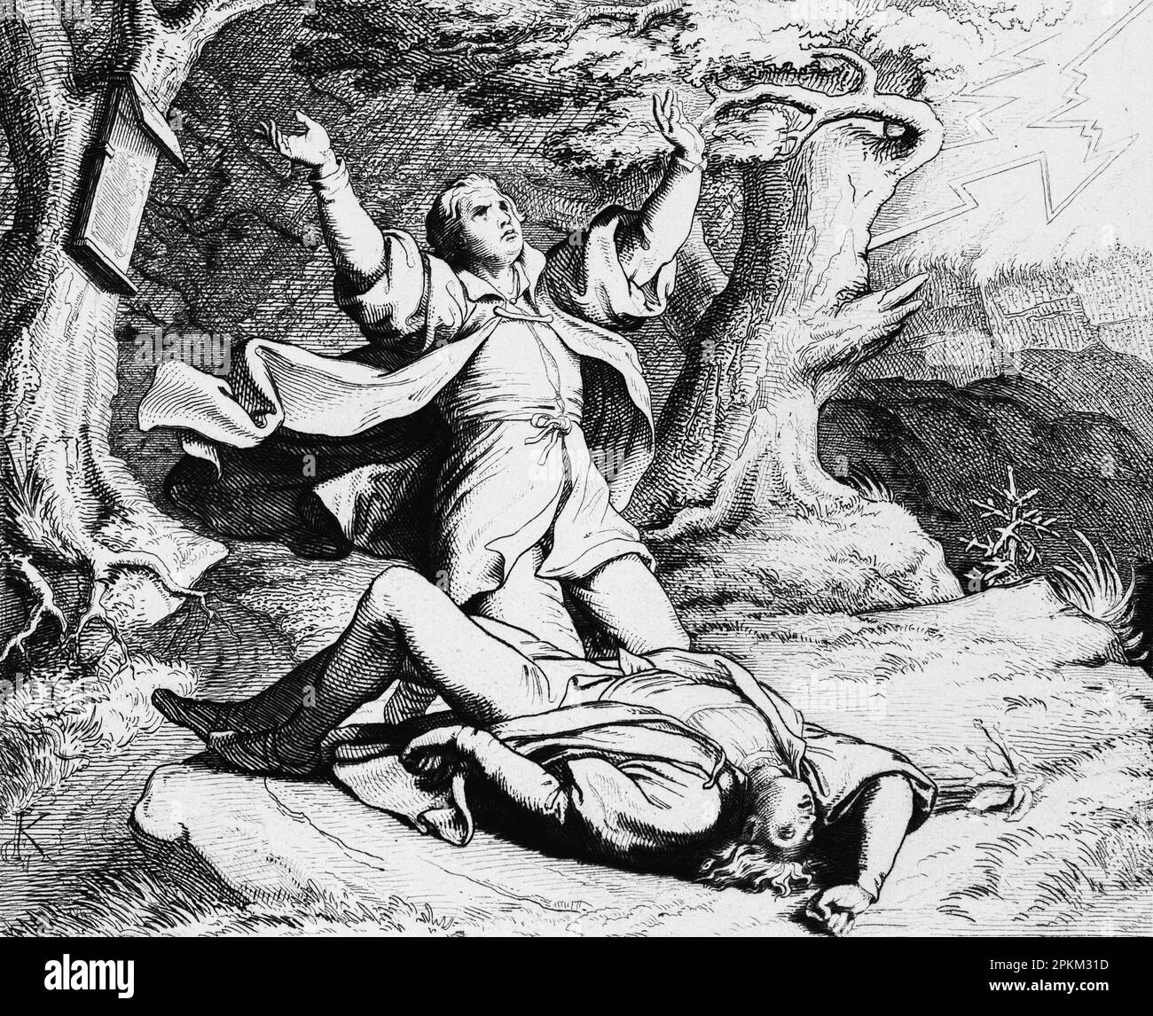 Auf Reisen mit seinem Freund Alexius oder Alerius wird Martin Luthers ...