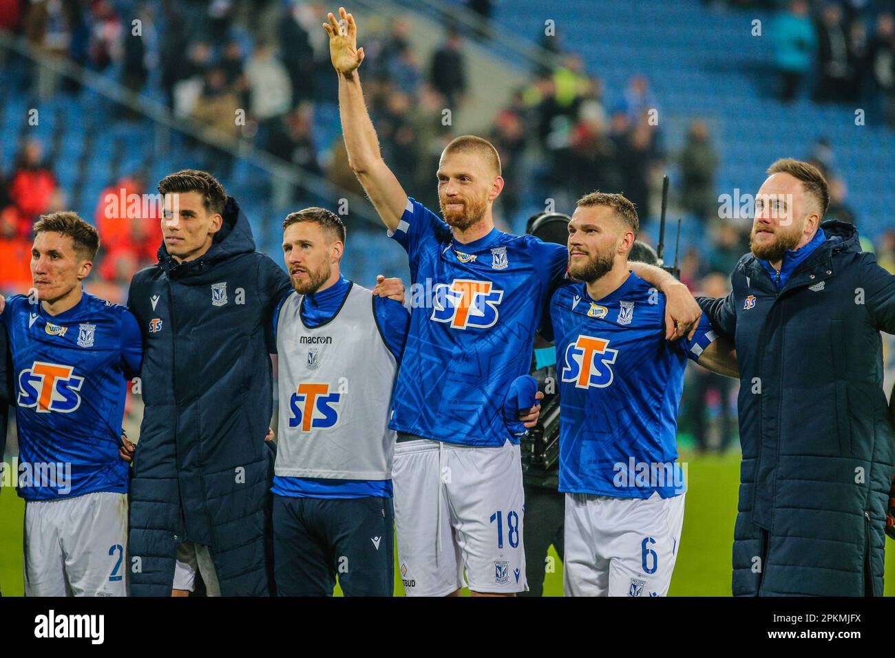 8. April 2023, Posen: Posen, 08.04.2023. MECZ 27. KOLEJKA PKO ...