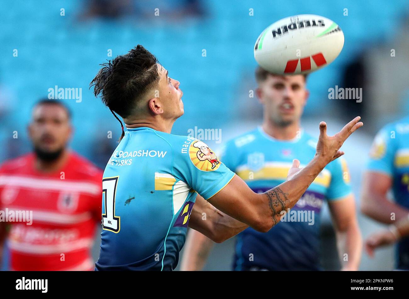 Jayden Campbell von den Titans in Aktion während des NRL Round 6-Spiels ...