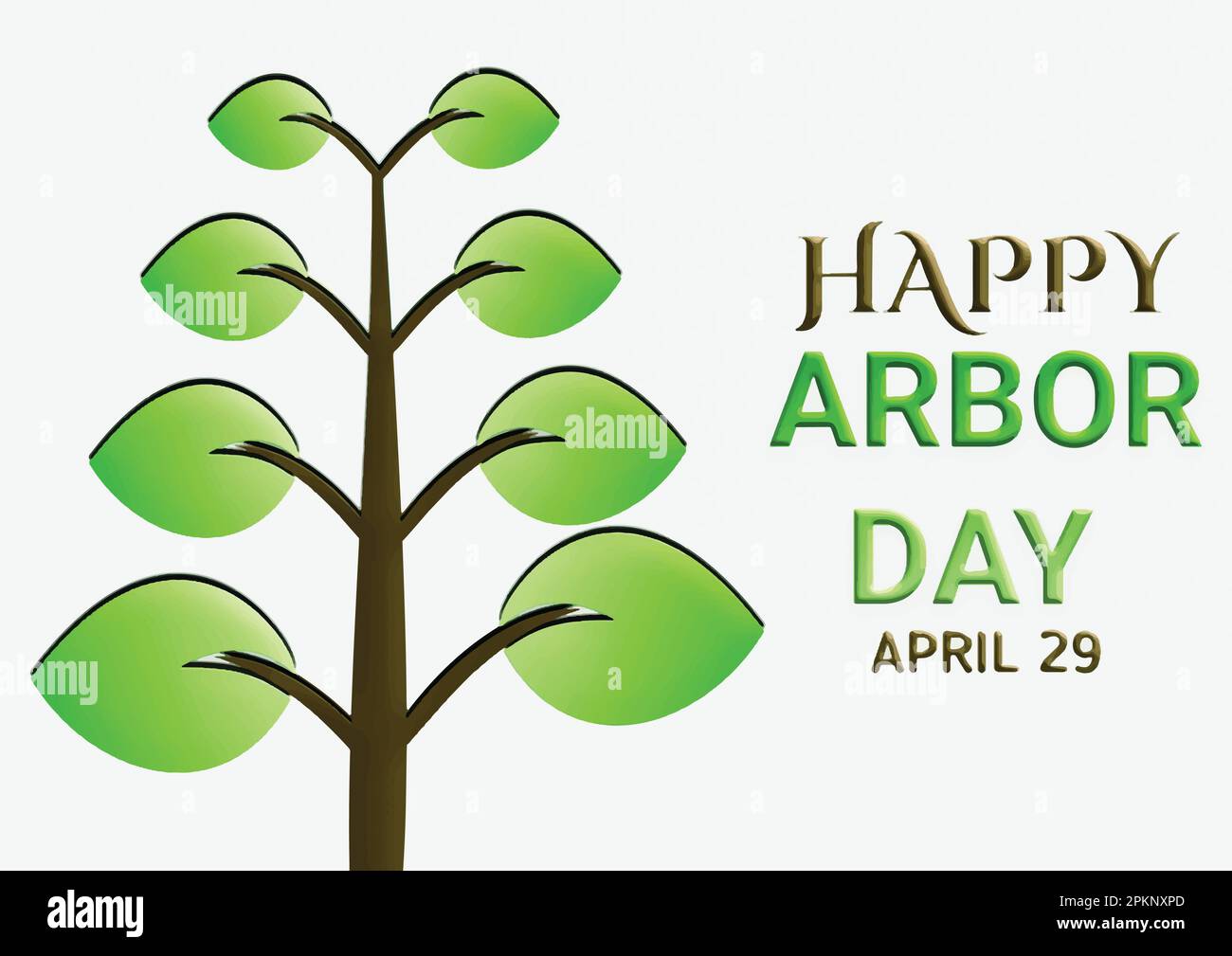 Alles Gute Zum Arbor-Tag. April 29. Vorlage für Hintergrund, Banner ...