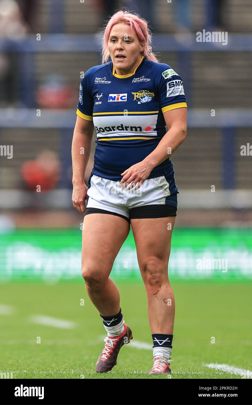 Amy Hardcastle of Leeds Rhinos während des Betfred Women's Super League ...