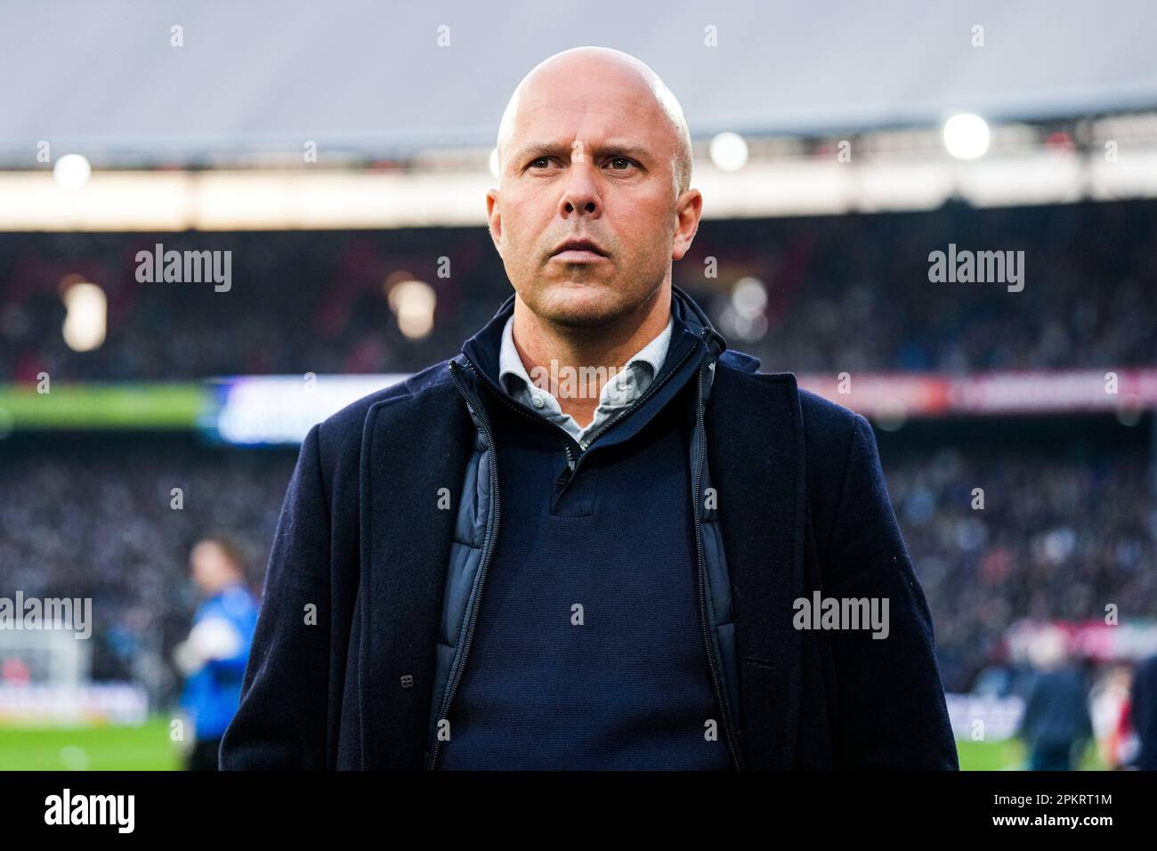 Rotterdam - Feyenoord Coach Arne Slot während des Spiels Feyenoord ...