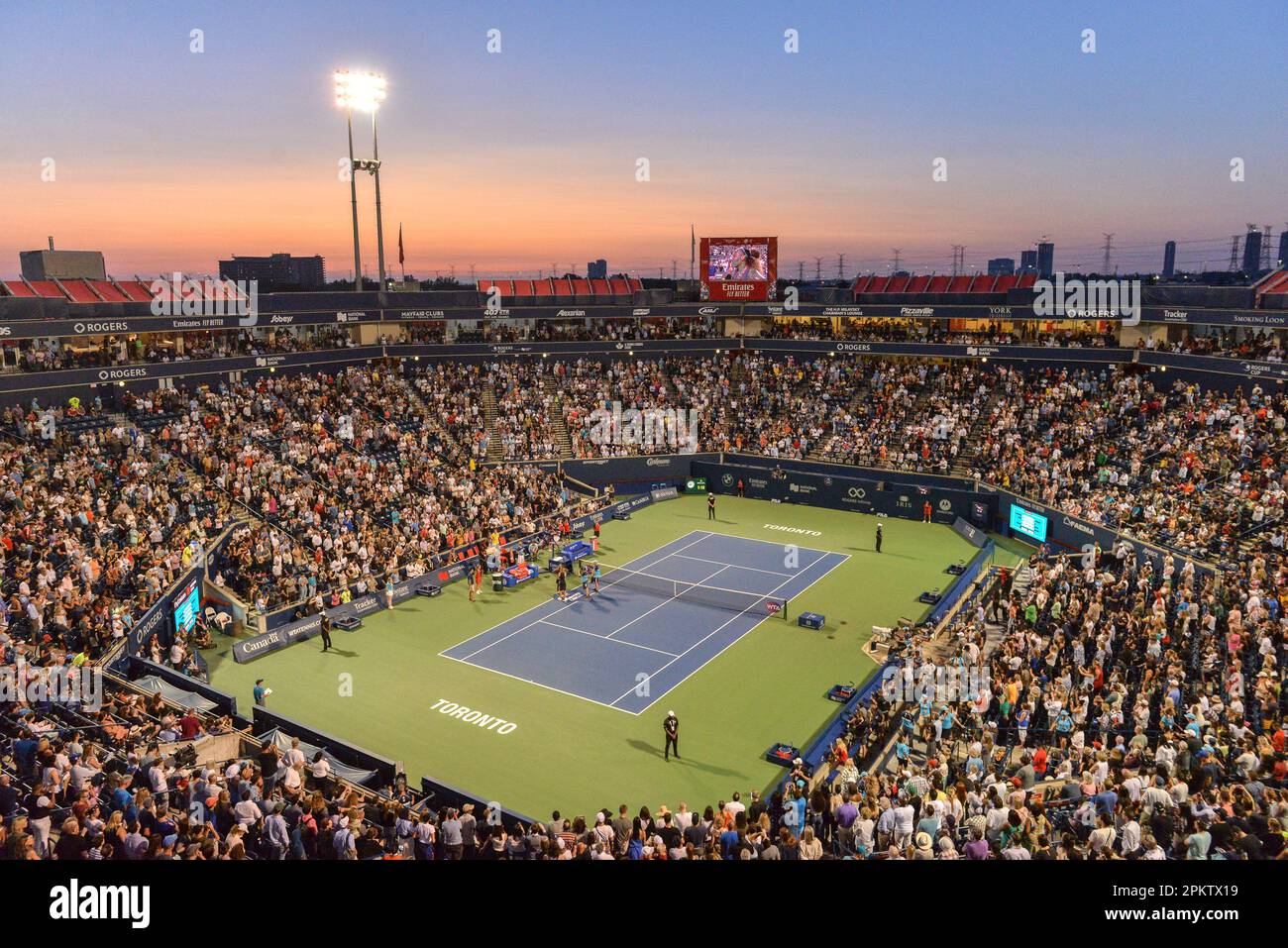 Toronto, ON, Kanada - 8. August 2019: Blick auf das Sobeys Stadium ...