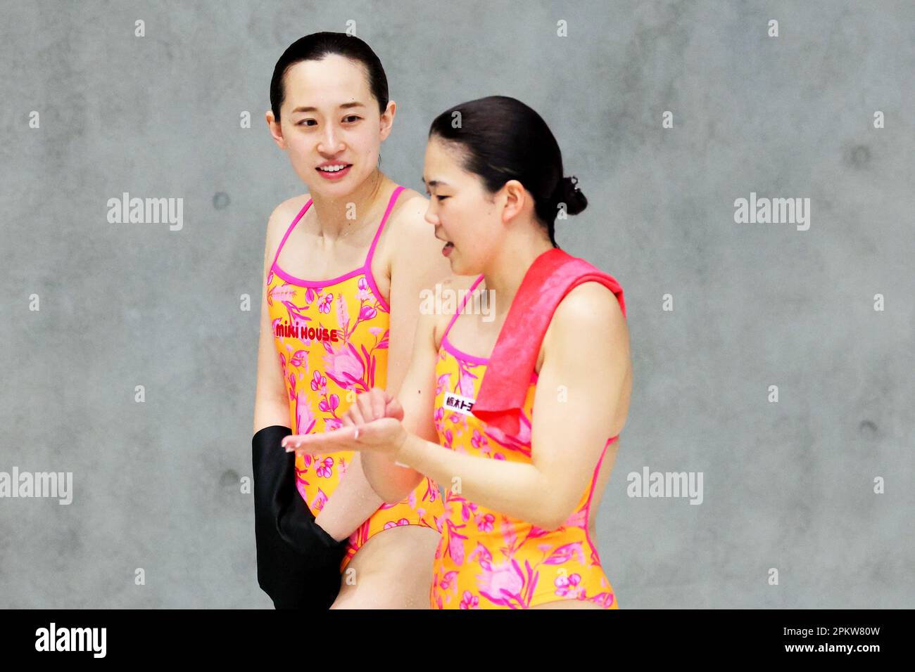Tokio, Japan. 7. April 2023. Yuka Mabuchi & Haruka Enomoto Diving ...