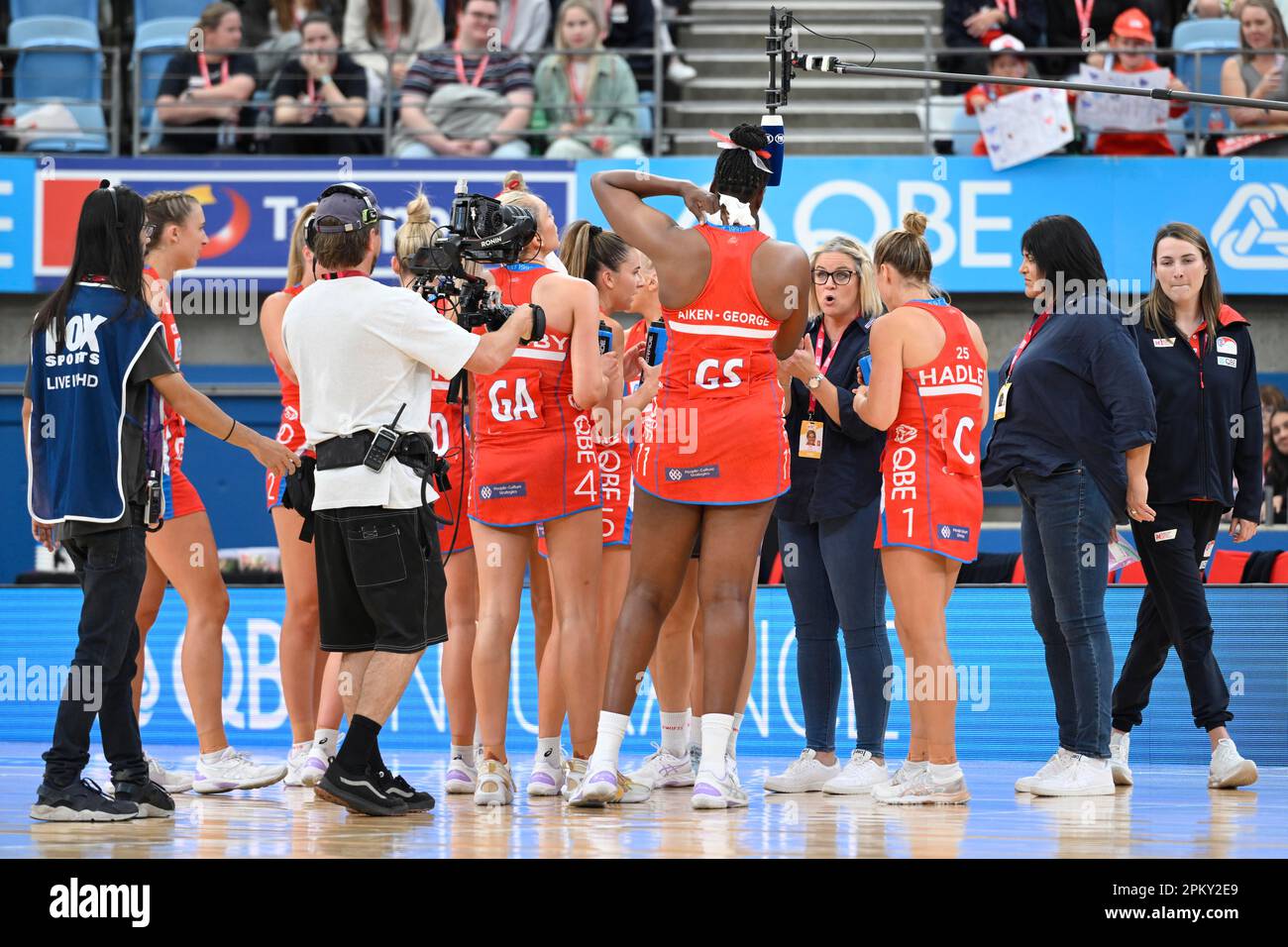 10. April 2023; Ken Rosewall Arena, Sydney, NSW, Australien: Suncorp ...