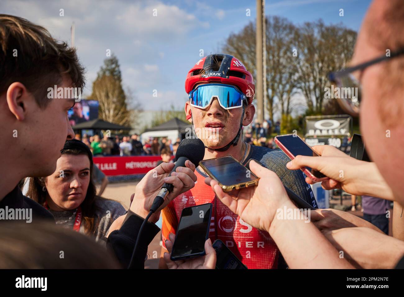 INEOS Grenadier Josh Tarling Paris Roubaix 2023 9. April 2023. 120 ...