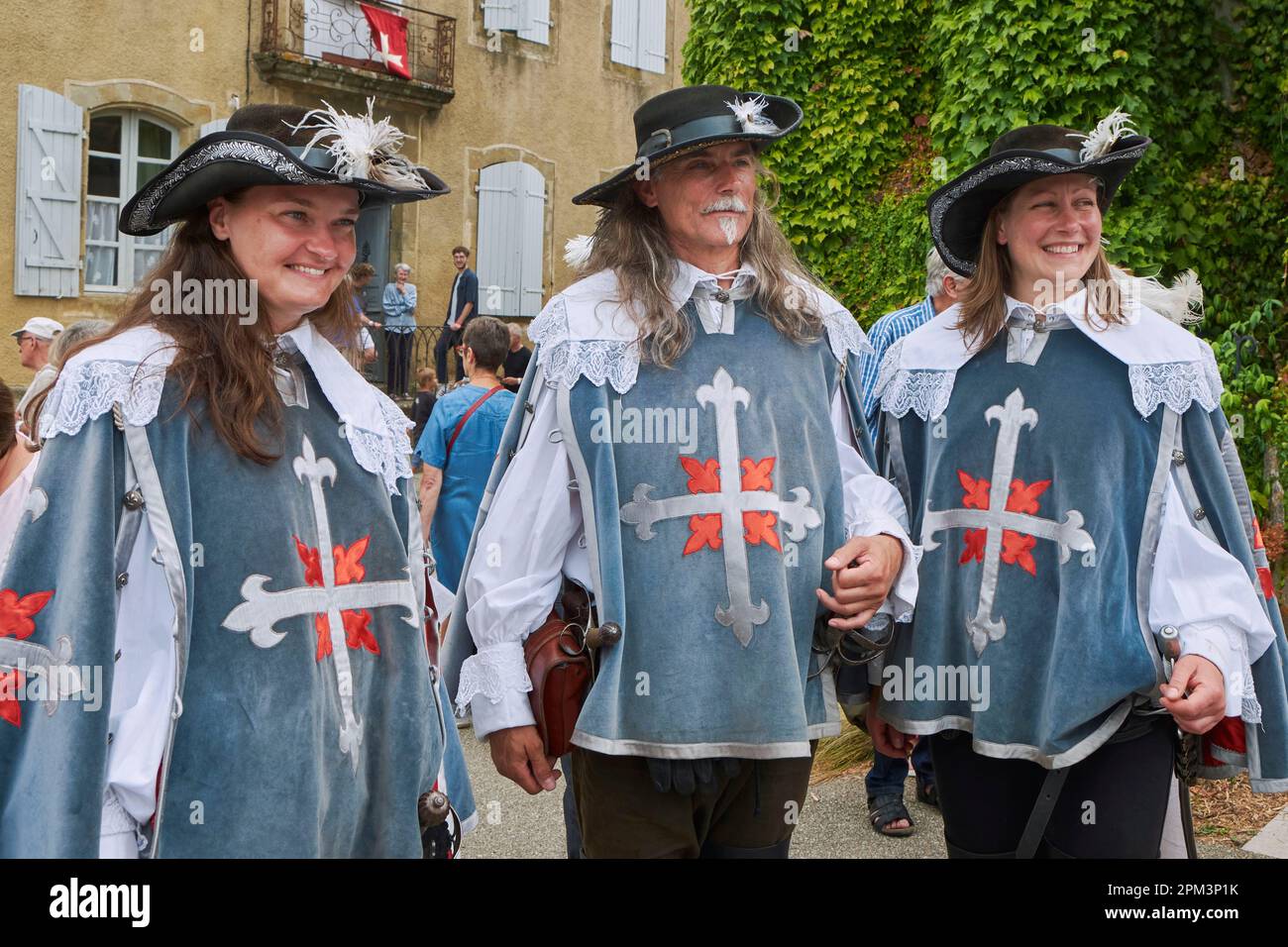 Frankreich, Gers, Lupiac, das Festival d'Artagnan, die drei Musketiere ...