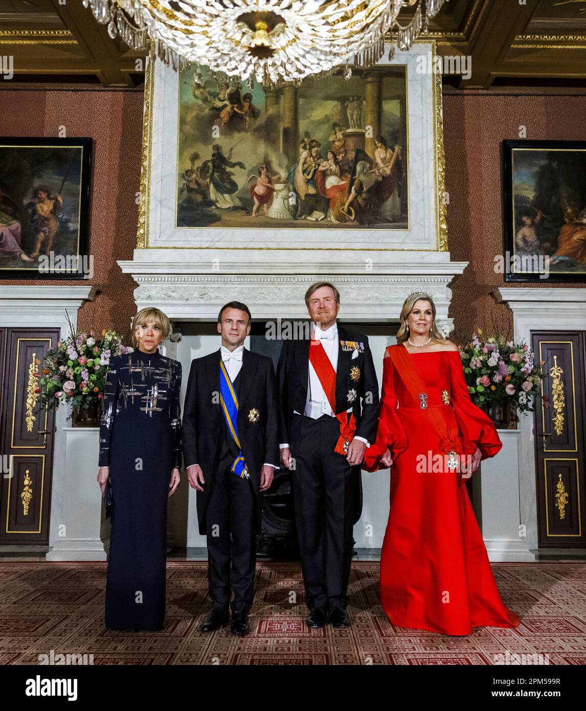 King Willem-Alexander and Queen Maxima of the Netherlands with French ...