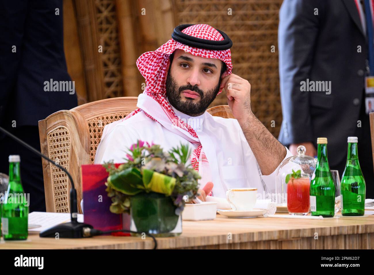 FILE - Crown Prince Mohammed bin Salman of Saudi Arabia takes his seat ...