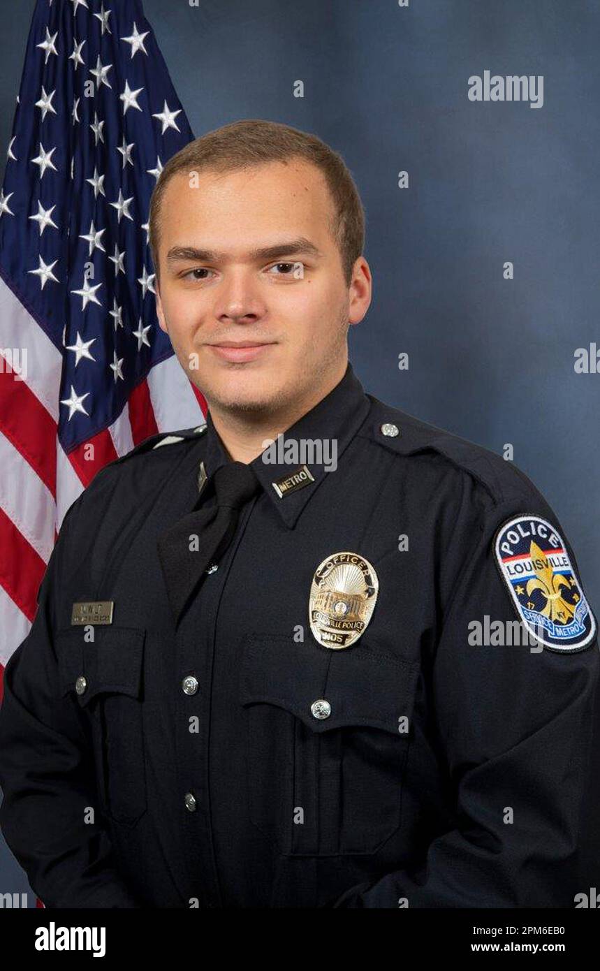 Louisville, Kentucky, USA. 11. April 2023. Das Louisville Metro Police ...