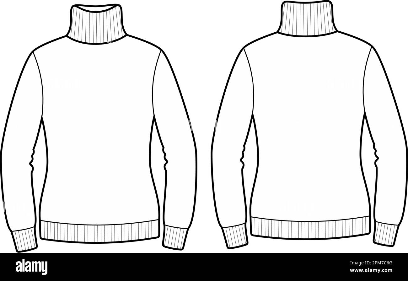 Pullover technische zeichnung kragen -Fotos und -Bildmaterial in hoher ...