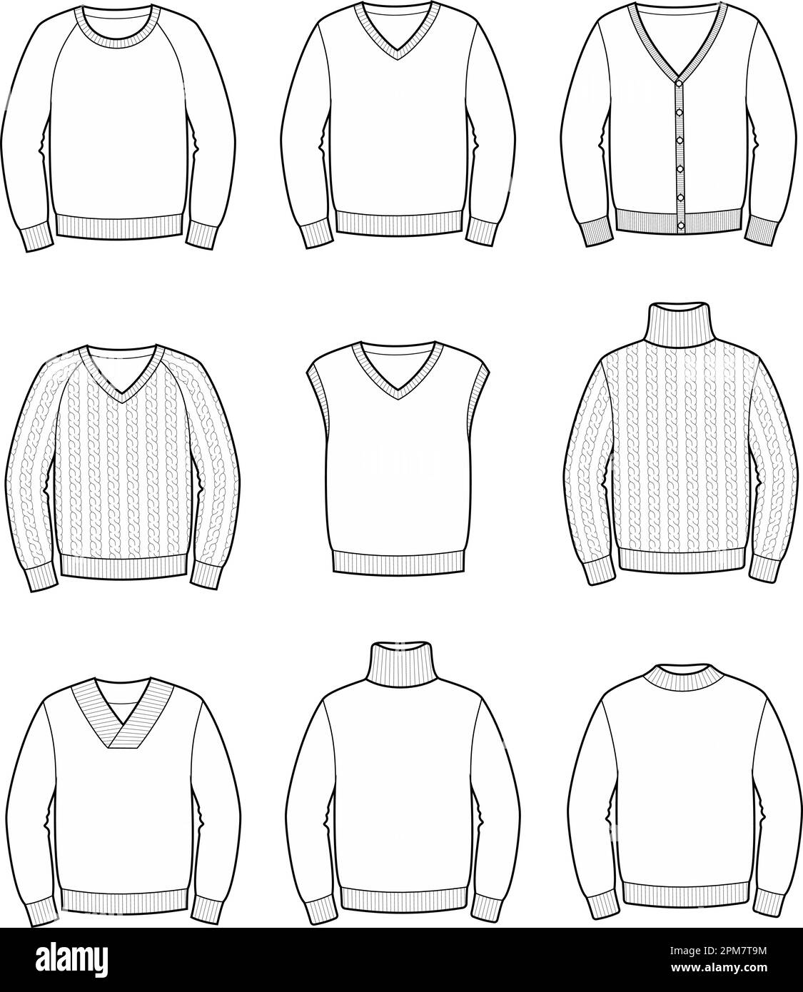 Pullover technische zeichnung kragen -Fotos und -Bildmaterial in hoher ...
