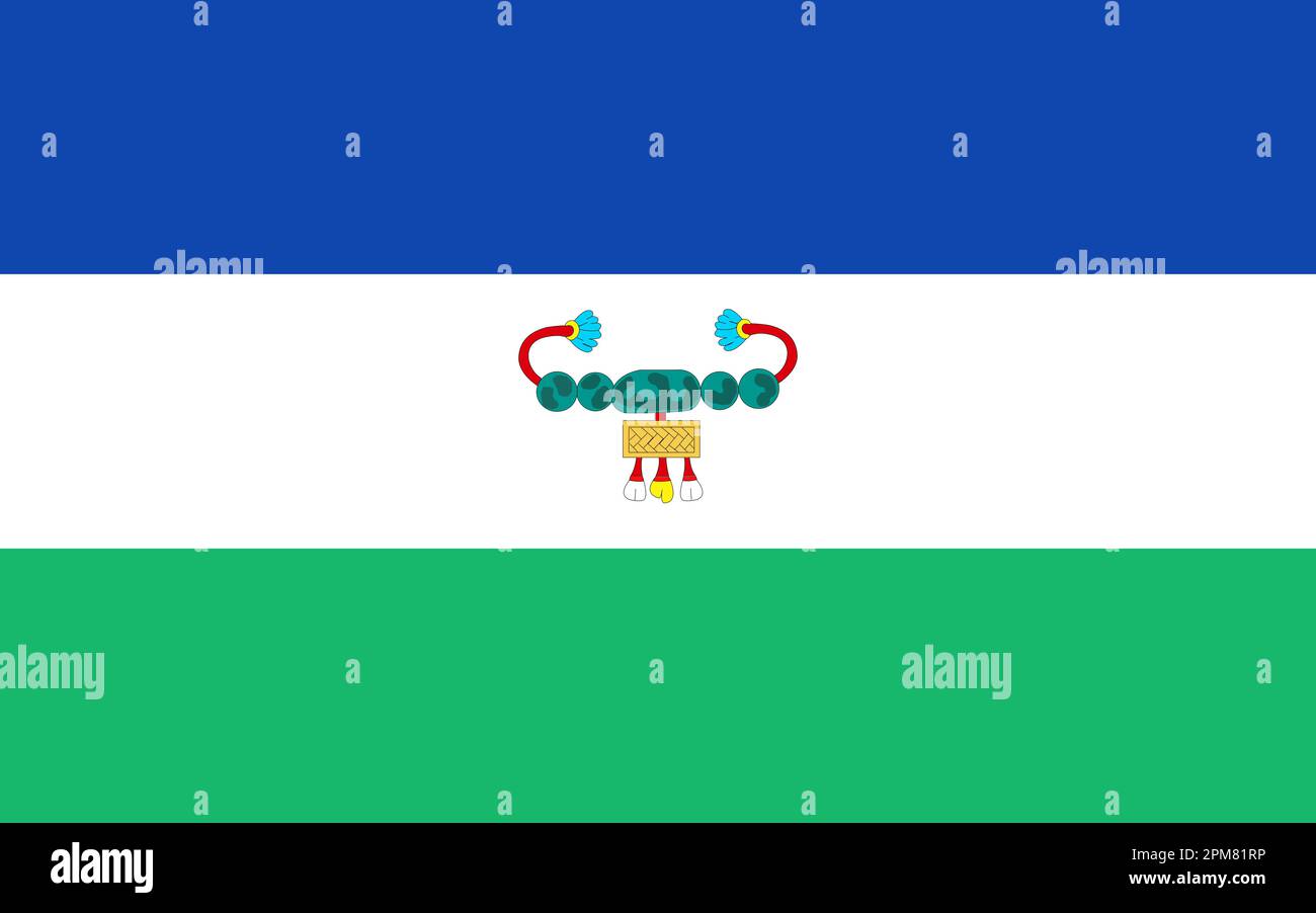 Flagge der Ureinwohner Mittelamerikas, Nahua Pipil. Flagge, die ...