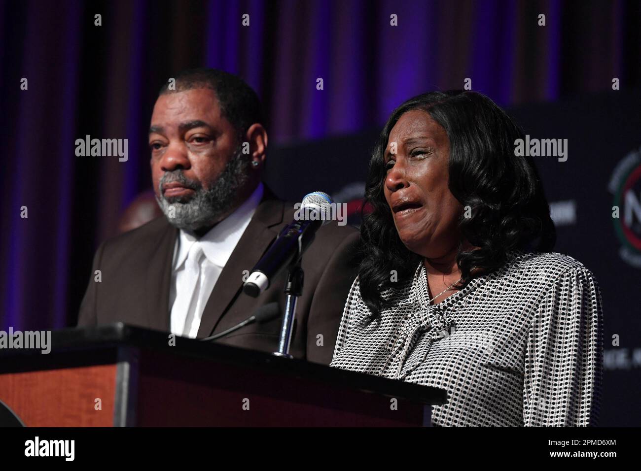 Photo by: NDZ/STAR MAX/IPx 2023 4/12/23 Rodney Walls and Row Vaughn ...