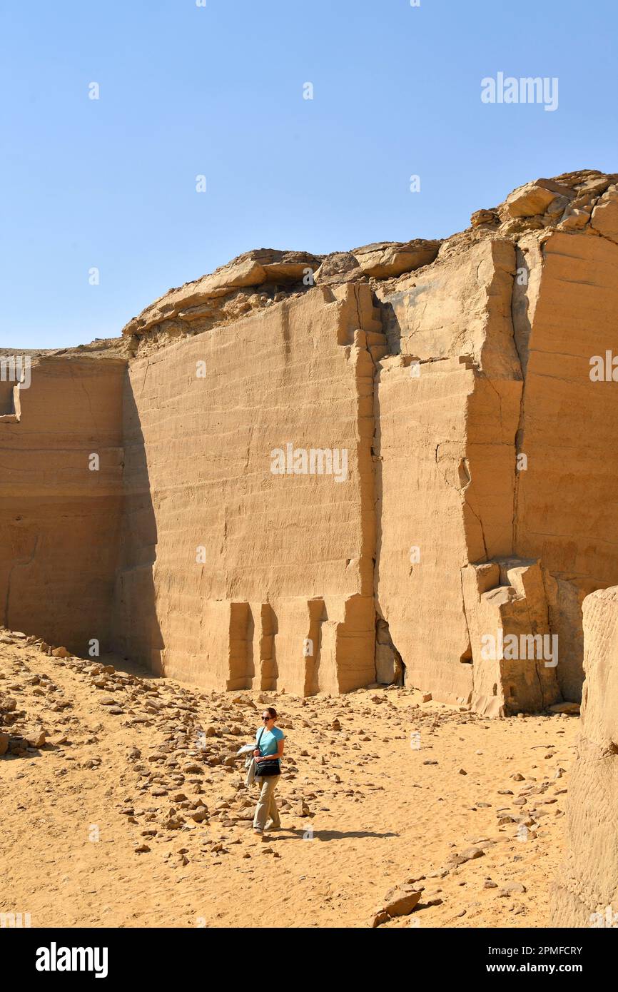 Ägypten, Oberägypten, Niltal, Gebel Silsileh (Jebel Silsilah), alter ...