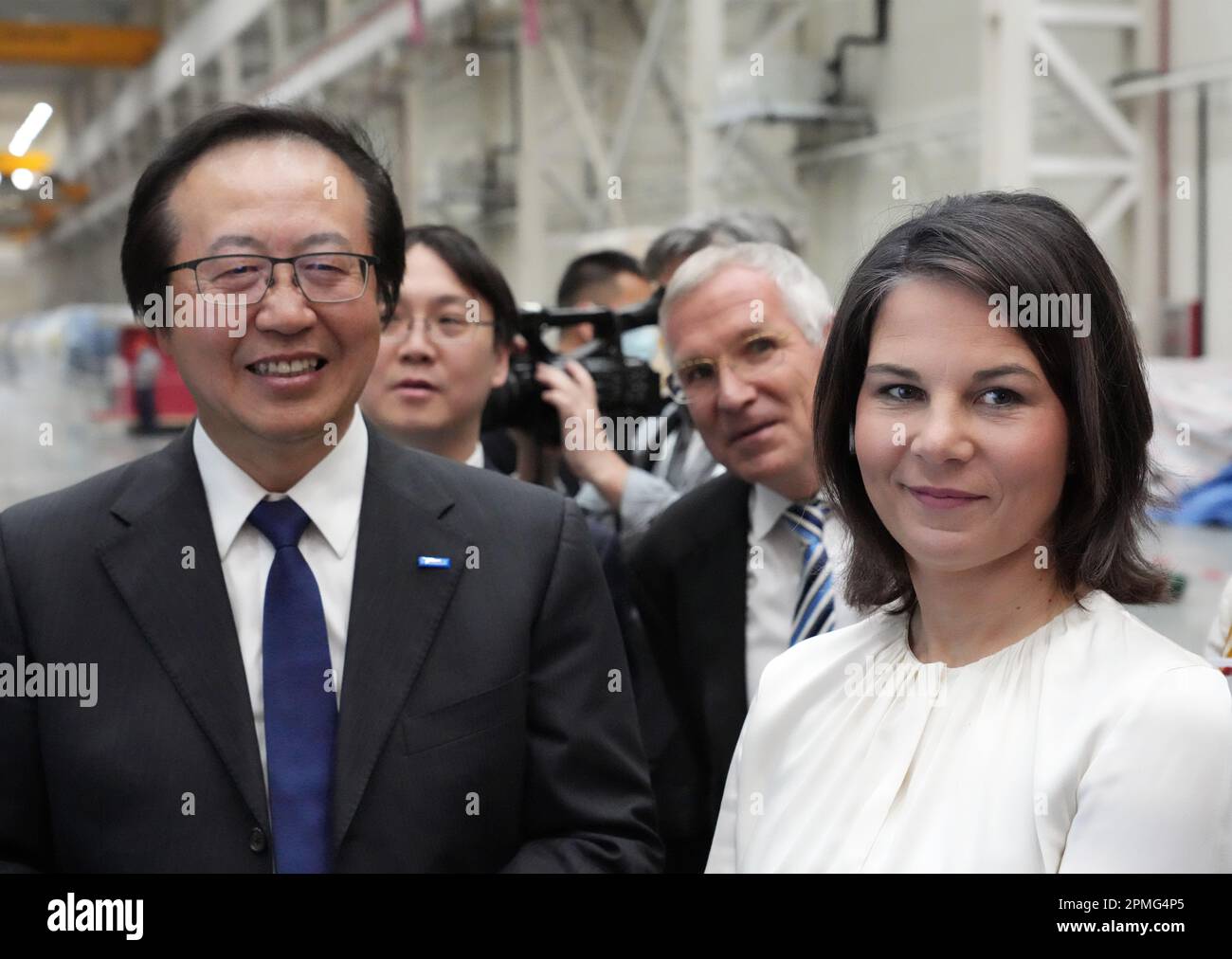 Tianjin, China. 13. April 2023. Außenministerin Annalena Baerbock (Bündnis 90/die Grünen ...