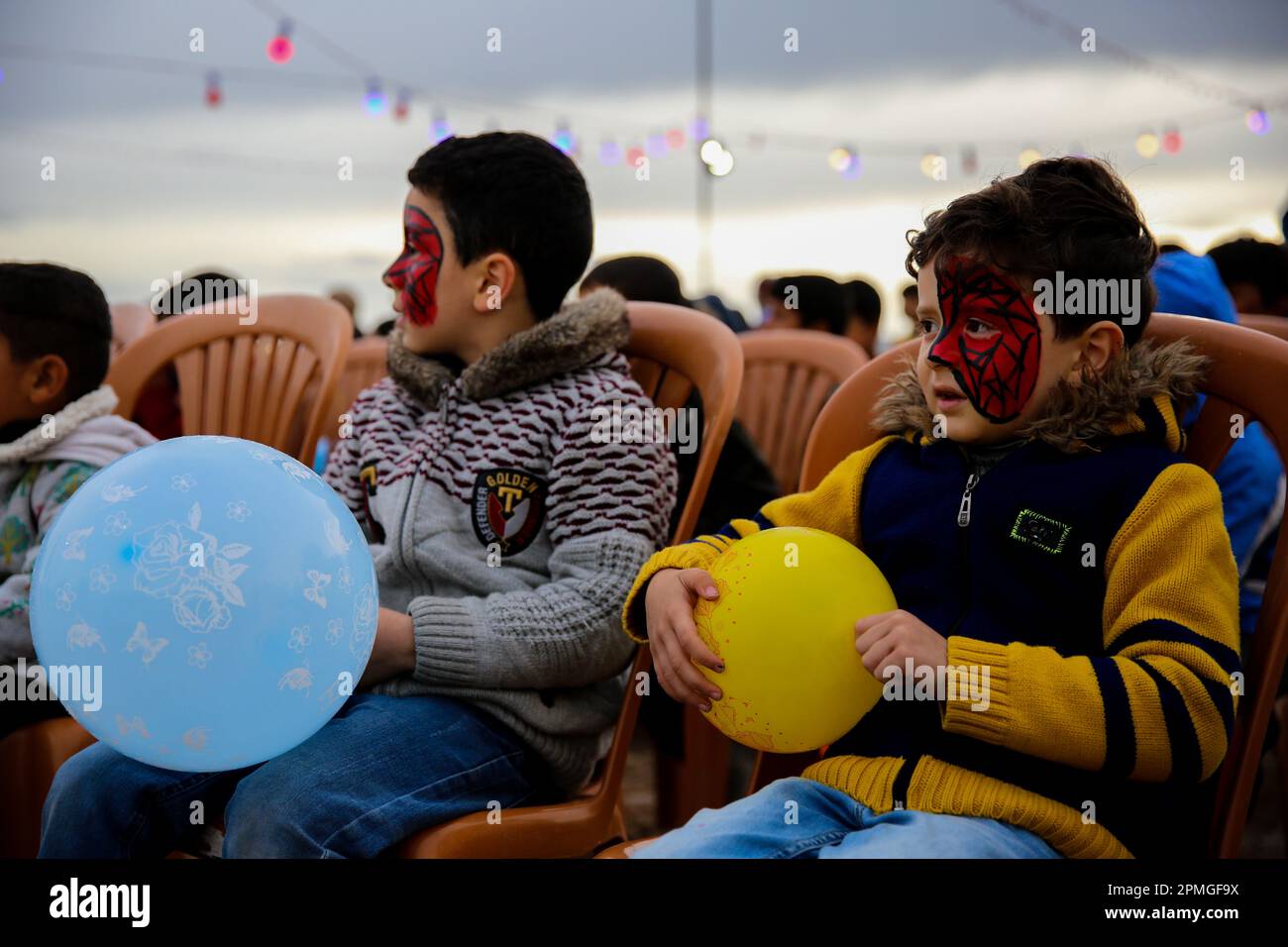 12. April 2023, Sarmada, ldlib governorate, Syrien: Idli, Syrien. 12. April 2023 Besondere ...