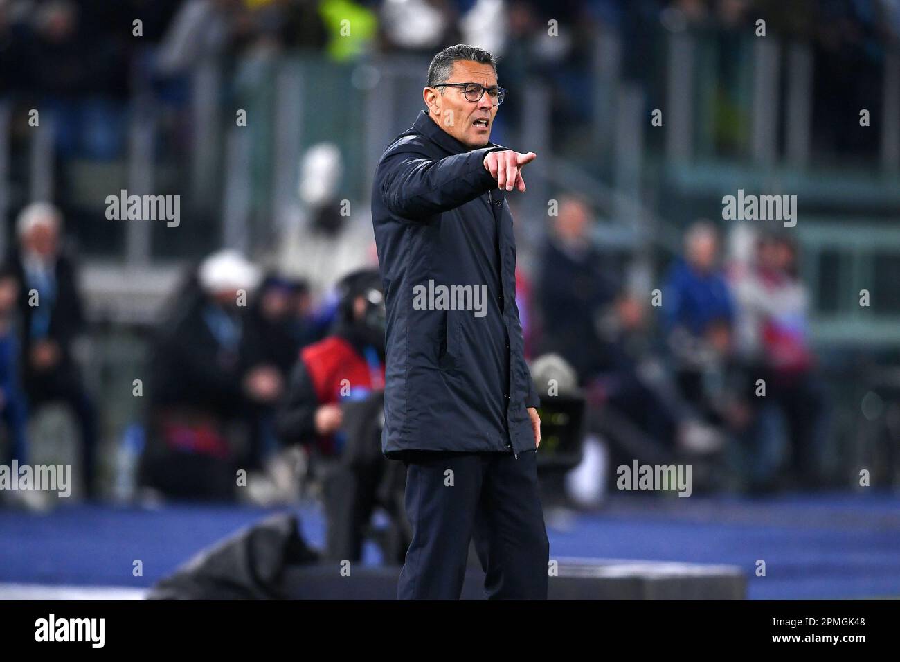 Marco Landucci Assistant Coach des FC Juventus Gesten während des ...