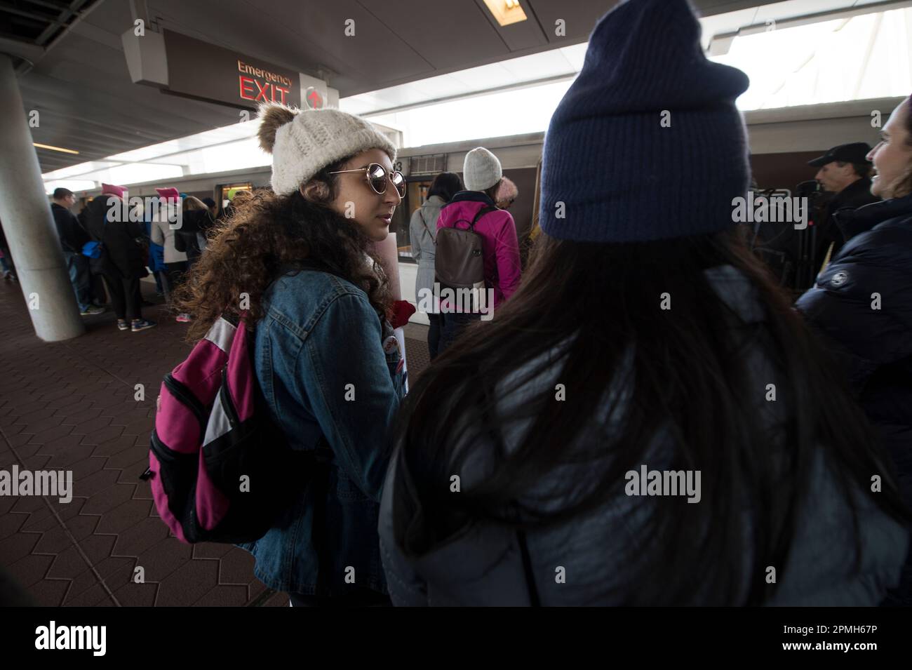 VEREINIGTE STAATEN: 24. März 2018: Studenten der Riverside High School ...